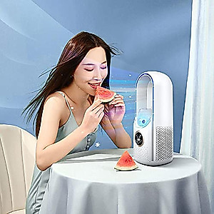 TREGOO Leafless Tower Fan, Bladeless Fan, Remote Control, Fan Touch Controls Fans Electric Quiet Fan Oscillating Standing Fan Evaporative Air Cooler