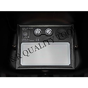 VCT MIG/TIG Auto Darkening Welding Helmet Solar & Battery -Red Skull Shape Design Extra Large Lens