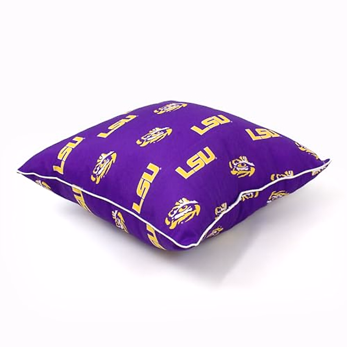College Covers Single Decorative Pillow Pillow, Square, LSU Tigers