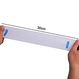 85 Counts Disposable Barber Neck Strip Professional Stretchy Paper Neck Band Protector Hairdressing Accessory Tool Barber Accessories Hair Washing Cutting Shaving Styling Coloring