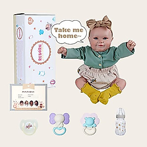 BABESIDE Reborn Baby Dolls, 20Inch Cute Soft Vinyl Realistic-Newborn Baby Dolls Poseable Real Life Lifelike Baby Dolls w/Doll Accessories for 3+ Year Old Girls
