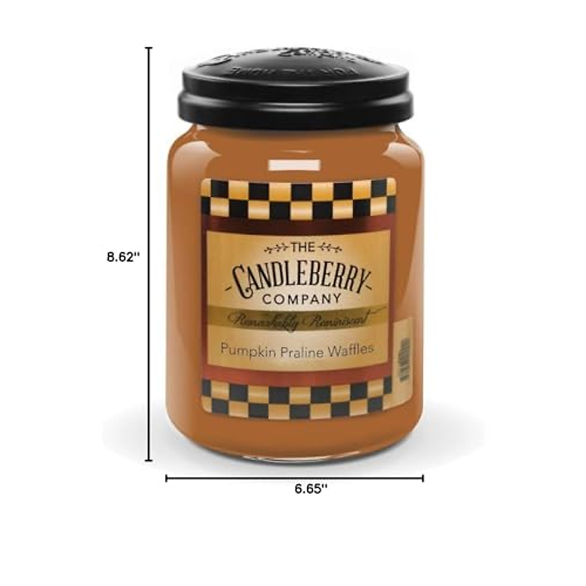 Candleberry Candles | Strong Fragrances for Home | Hand Poured in The USA | Highly Scented | 135 Hour Burn Time | Large Jar 26 oz