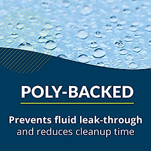 TIDI Choice Bibs/Towels, Black 13" x 18" (Pack of 500) - Waffle Embossed - 2-Ply Tissue - Poly Back Dental Bib to Prevent Leak Through - Dental Consumables (917458)