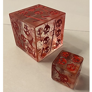 2 Massive Gelatinous Cubes Dice Pair / Mini by Severed Books