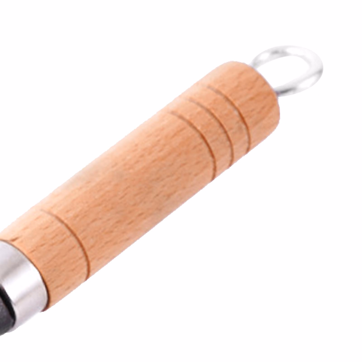 HAOHIZE Mini Butter Melting Pot, Cast Iron Basting Pot for Grill Cooking, Cast Iron Saucepan Round Sturdy Cast Iron Dripless Spout Wooden Handle Omelette Fry Pan for Kitchen