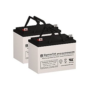 Pride Jet 3 Ultra Replacement Battery Set of 2 x 12V 35AH