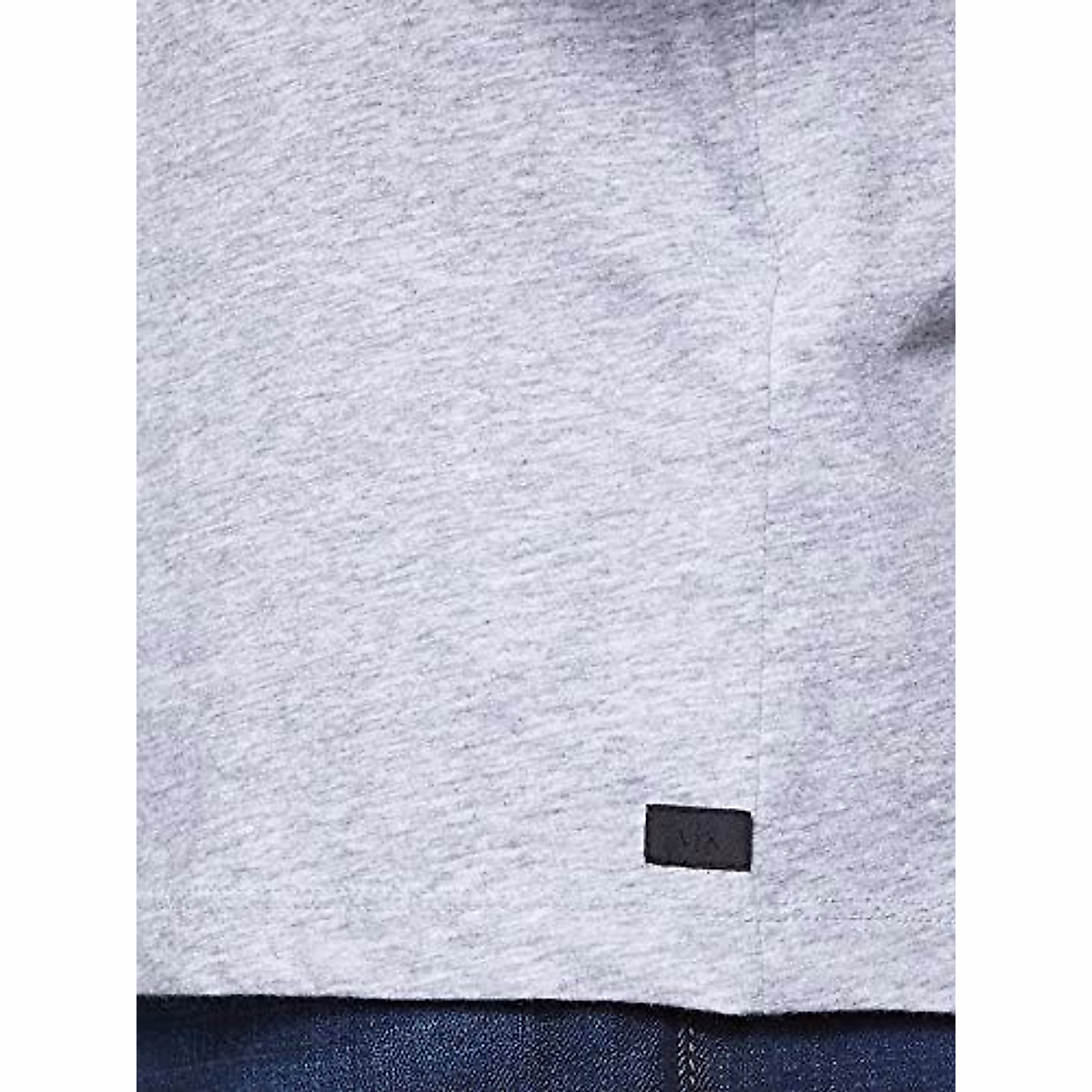 A|X Armani Exchange Men's Basic Long Sleeve Jersey Crew Neck Tee, Heather Grey, Large