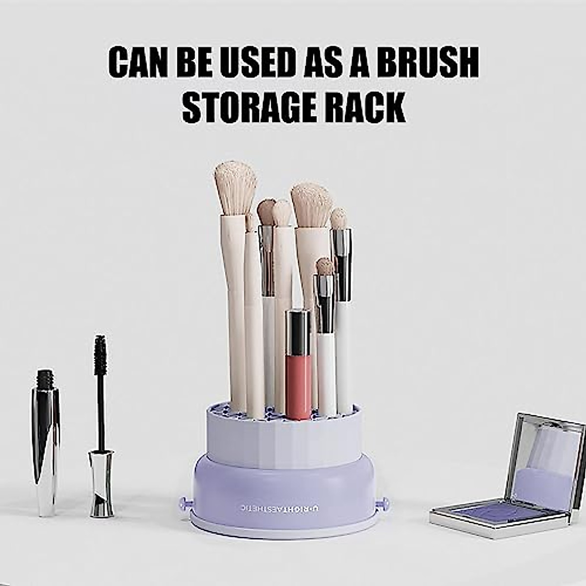 Cosmetic Cleaning Box, Portable Cosmetic Tool Washing Bowl, Silicon Brush Cleaner Pad, 300g Makeup Brush Washing Box, Cosmetic Cleaning Mat, Scrubber Bowl Pad for Makeup Sponge Powder Puff Brushes