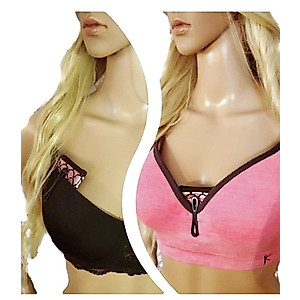 Undercover Bra Wallet | Secret Stash | Women's Travel Pouch |Holds TSlim Insulin Pump | Soft Neoprene | Water Resistant | Easy Access Clip by Hidey-Go, Pink