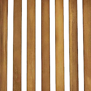 Sunnydaze Nantasket Solid Teak Outdoor Folding Dining Chairs - Light Wood Stain Finish - 2 Chairs