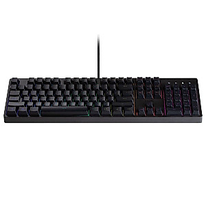 Monoprice Collider Gaming Keyboard - Membrane, RGB Lighting, 19-Key Rollover, Spill Resistant, for Computer PC Gamer - Dark Matter