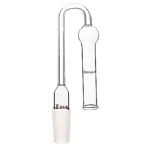 stonylab Glass U-Shaped Drying Tube, Borosilicate Glass 360 Degrees Bent Drying Tube with Inner 24/40 Standard Taper Joint for Organic Synthesis Chemistry Laboratory Lab Supply