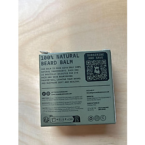 Striking Viking Beard Balm for Men - Leave-In Beard Conditioner - Styling Balm with Natural Butter - Argan & Jojoba Oils, Strengthens & Softens (Cedar Scent, 2 Oz) - Mustache Wax