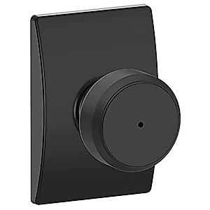 SCHLAGE F40BWE622CEN Bowery Privacy knob, Matte Black