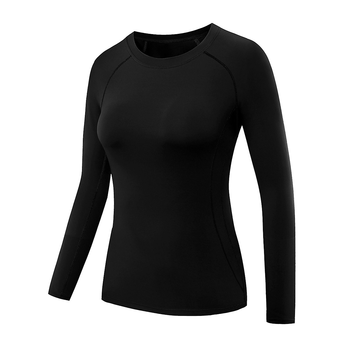 NELEUS Women's 3 Pack Compression Workout Shirt,8021,Black,M,Tag L