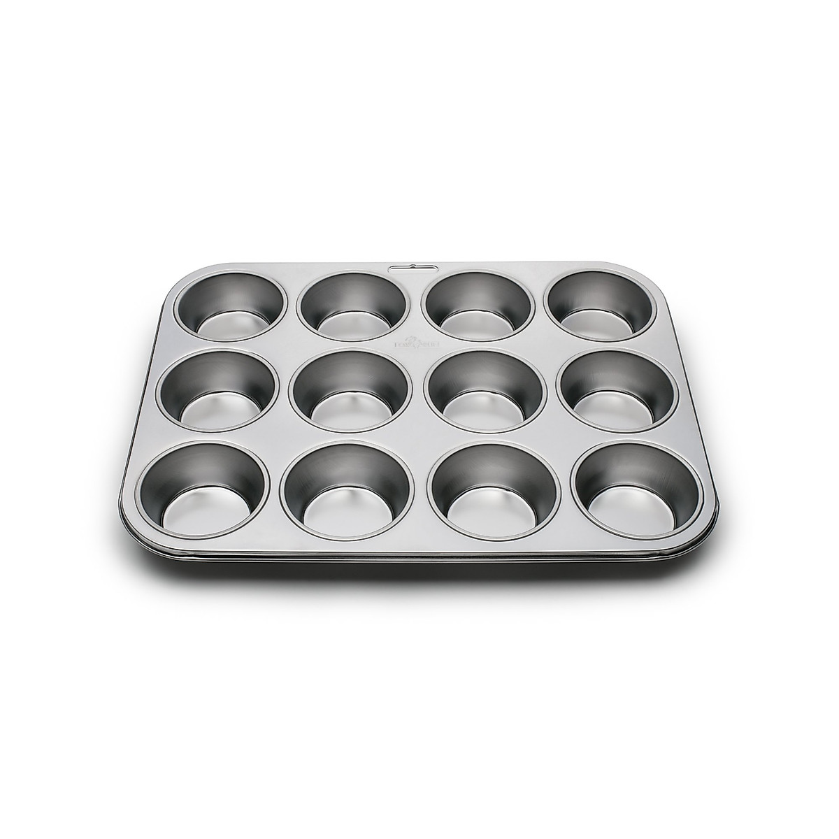 Fox Run 12-Cup Muffin and Cupcake Baking Pan, 10.5 x 13.75 x 1.25 inches, Silver