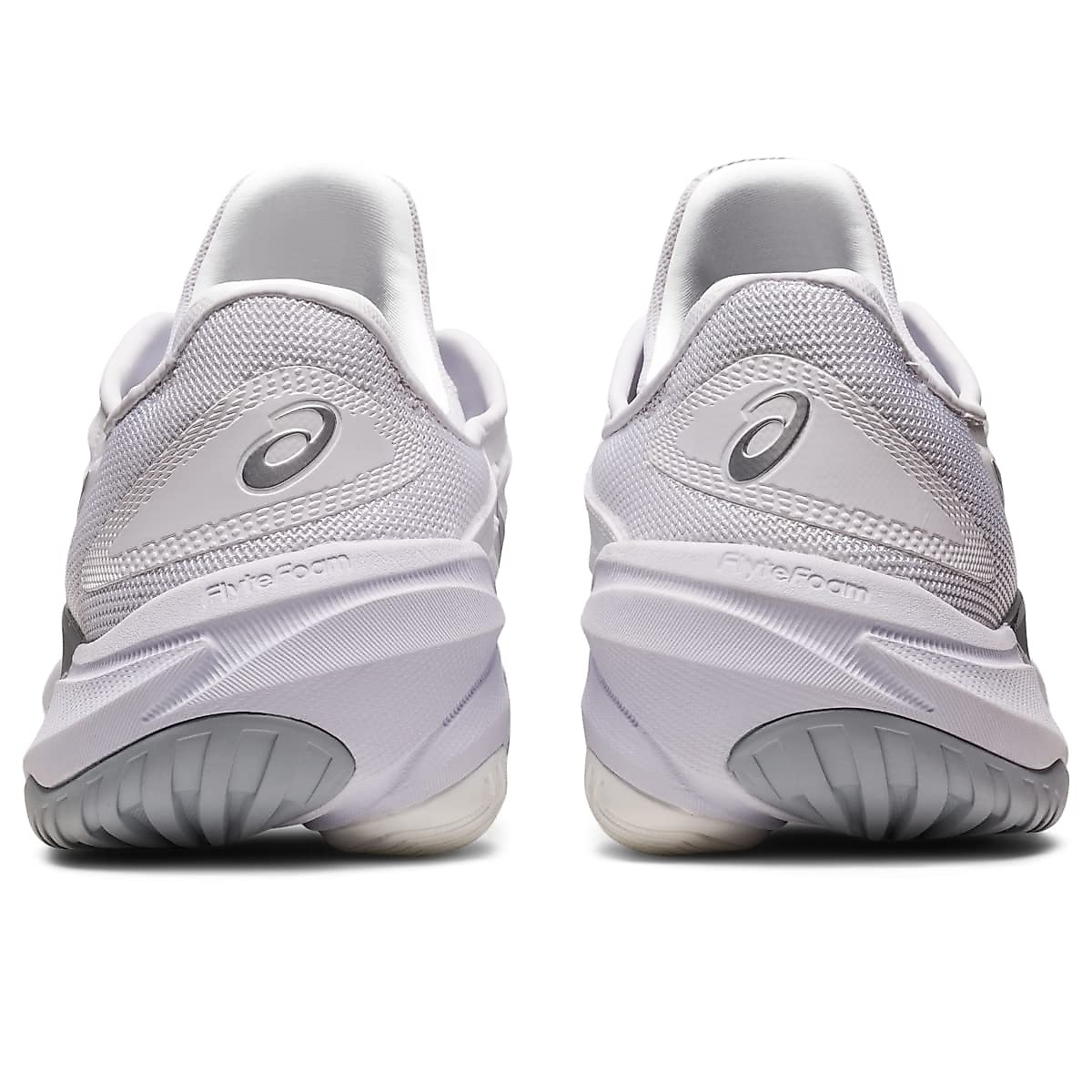 ASICS Women's Court FlyteFoam 3 Tennis Shoes, 9.5, White/Pure Silver