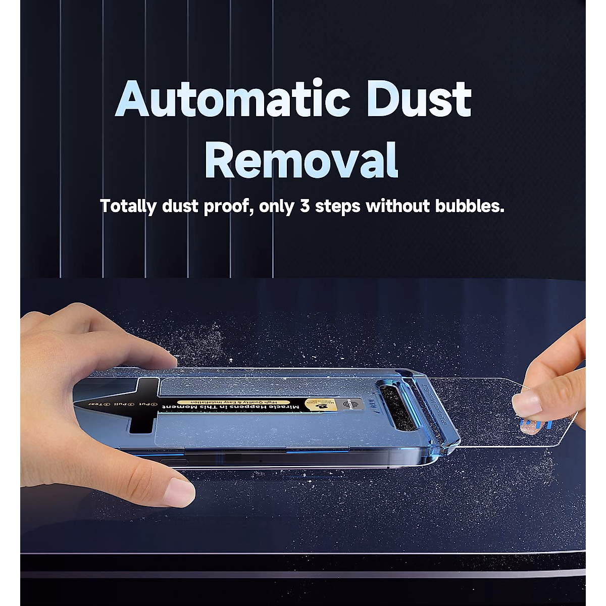 MAGIC JOHN 2 Pack for iPhone 14 Pro Max 6.7 inch Privacy Glass Screen Protector, Auto Dust-Elimination Installation, Bubble Free, HD Clear, Easy Installation