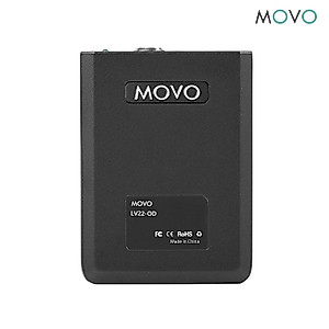 Movo LV22OD XLR Lavalier Omnidirectional Condenser Microphone with Phantom Power Supply Body Pack, 12mm Mic Capsule, Foam and Deadcat Windscreens, Deluxe Case