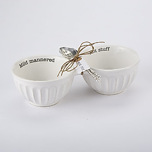 Mud Pie Double Salsa Server Set (Mild Mannered)