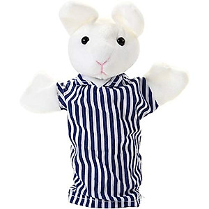 Constructive Playthings 20 pc. Puppet and Props Set for "Goodnight Moon" with The 30 Page Board Book for Ages 2 Years and Up