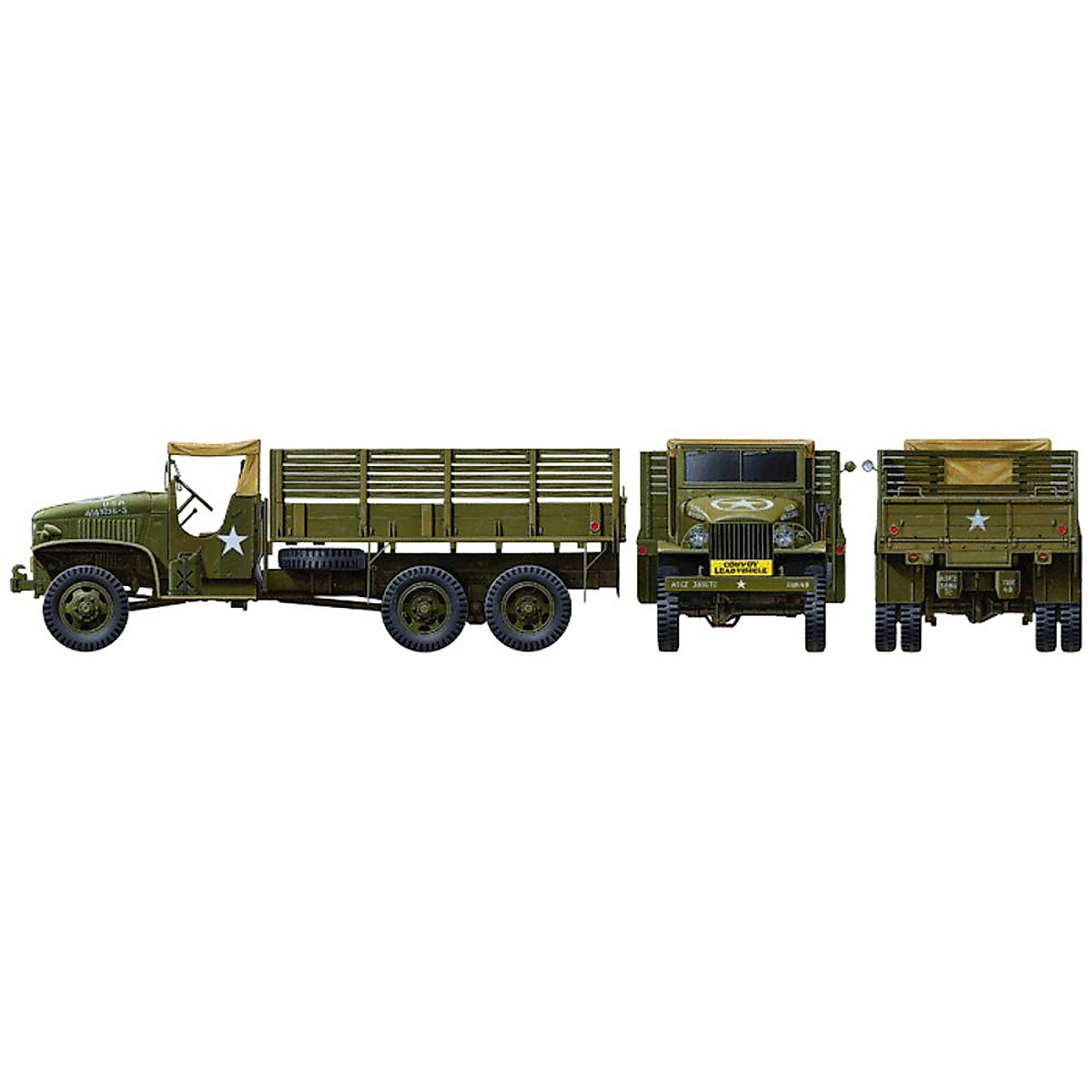Tamiya Models US 2 1/2 Ton 6x6 Cargo Truck Model Kit