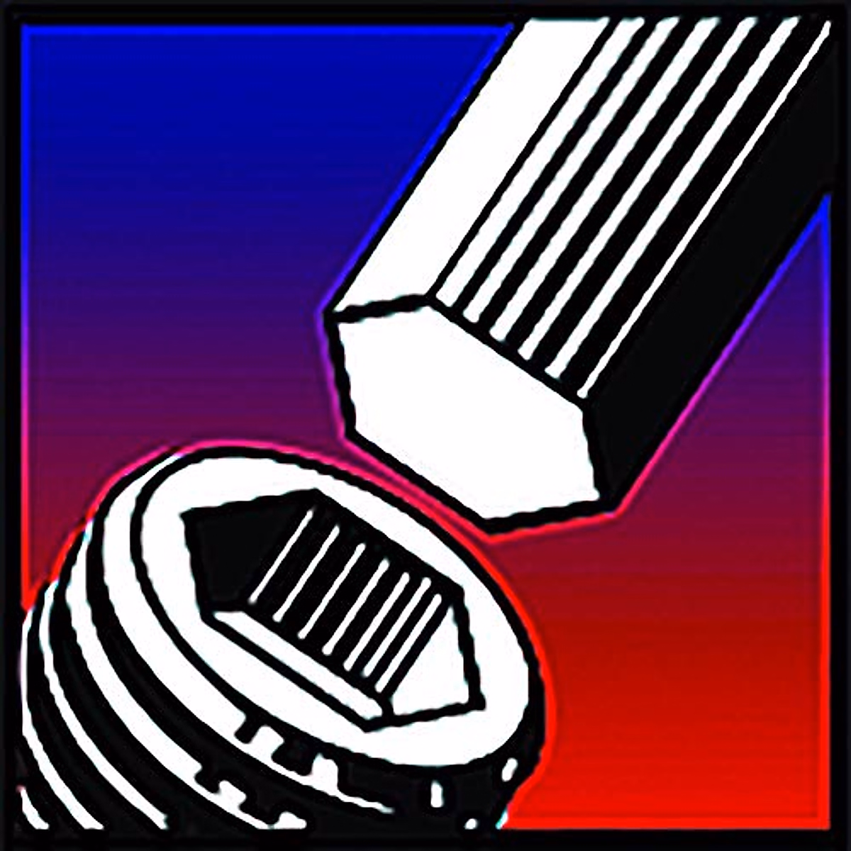 EKLIND 53168 Cushion Grip Hex T-Key allen wrench - 8pc set SAE Inch Sizes 3/32-1/4 (6In shaft)