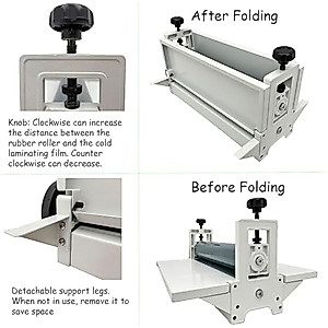INTBUYING Laminating Machine Manual Laminator Machine Laminator Machine with Laminating Sheets 25 in Cold Laminator Machine for Personal Office
