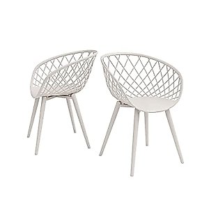 Jamesdar Kurv Set of 2 Chairs, White