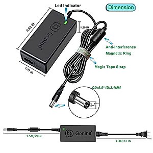 Gonine NP-FZ100 A7III Dummy Battery Continuous Power Supply AC Adapter Kit for Sony Alpha A6600 A7IV A7SIII A7C A1 FX3 A7R3 A7R IV, A9 A9R A9S Cameras, Replaces BC-QZ1 Battery.