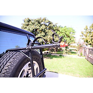 Allen Sports Deluxe 2-Bike Spare Tire Rack , Black