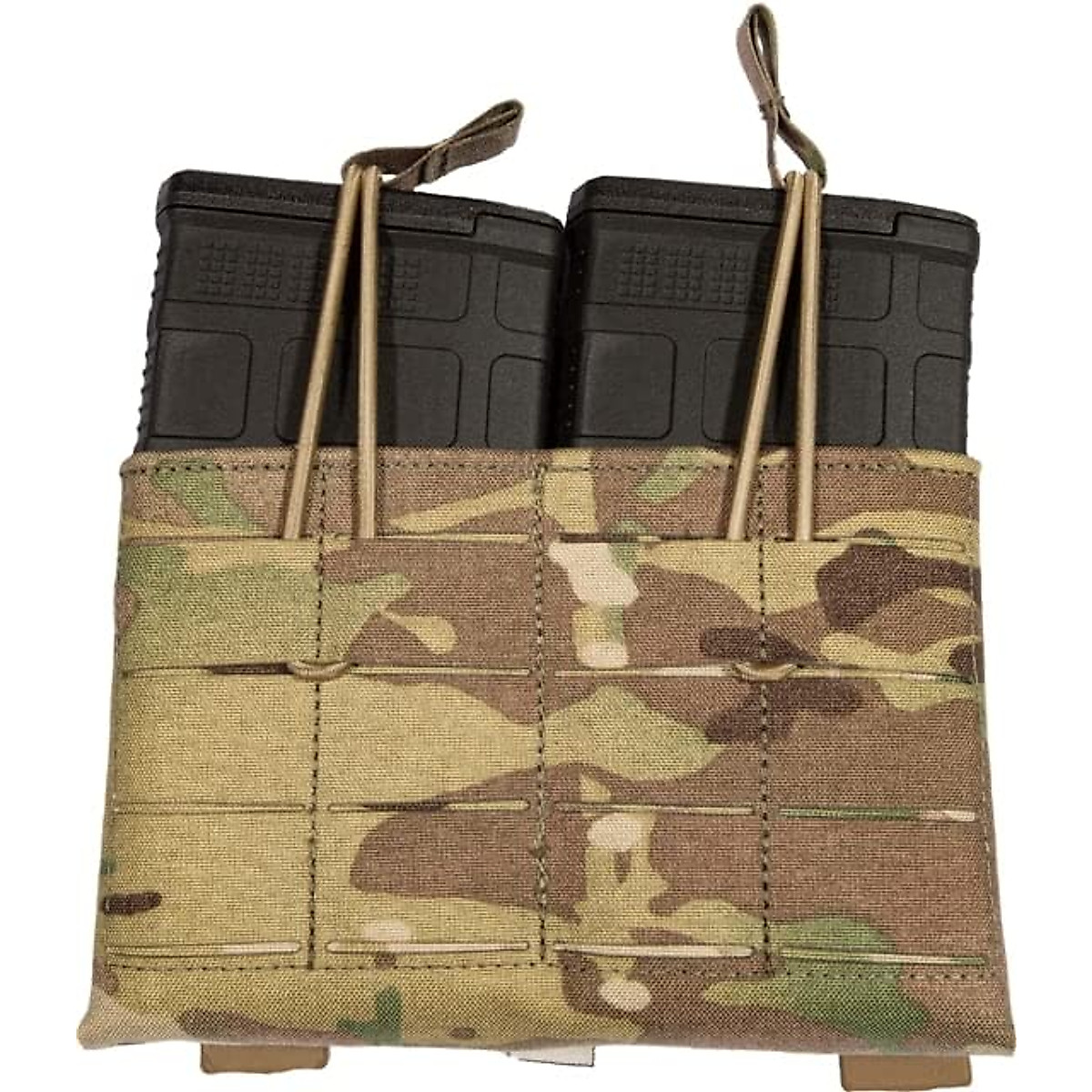 Grey Ghost Gear 1051-5 Double 7.62 Mag Pouch Laminate - Multicam