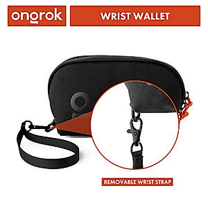 ONGROK Carbon Technology Wrist/Clutch Bag | Small Wristlet Purse, Waterproof Zipper Sealed