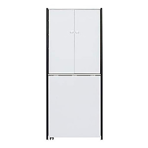 Sew Ready Craft/Multi Room Hiding Table Armoire, Charcoal/White