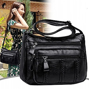 LoveAloe Crossbody Pursesdurable Multi-Layer Shoulder Handbags Waterproof Travel Bag Pocketbooks For Women Men