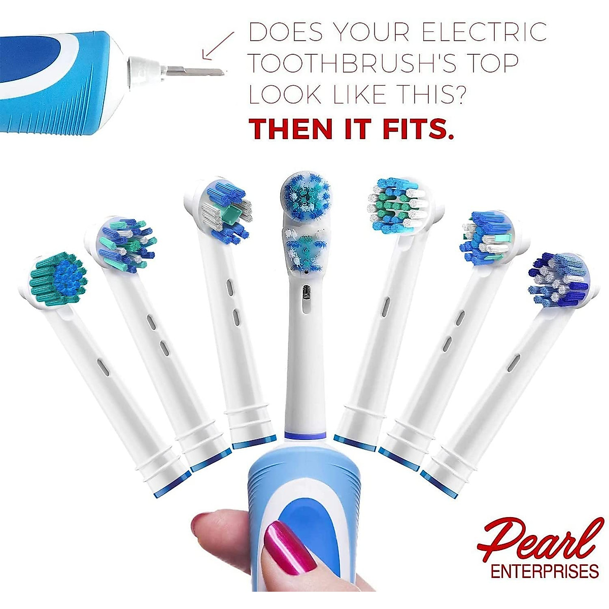 Replacement Brush Heads for Oral B- Professional Flossing Toothbrushes Compatible with Oralb Braun Electric Toothbrush- Pack of 12 - Fits The Oral-B 7000, Pro 1000, Action, & More