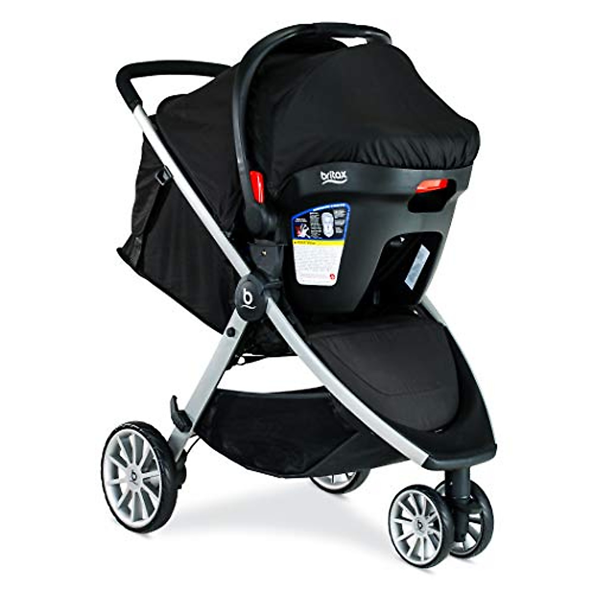 Britax B-Lively and B-Safe Gen2 Travel System, Eclipse Black SafeWash