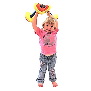 Fun & Fitness for Kids® Complete Fitness Set, Dumbbells, Barbell Set, Foam Yoga Mat, Adjustable Jump Rope, Jump Rope Trainer Video