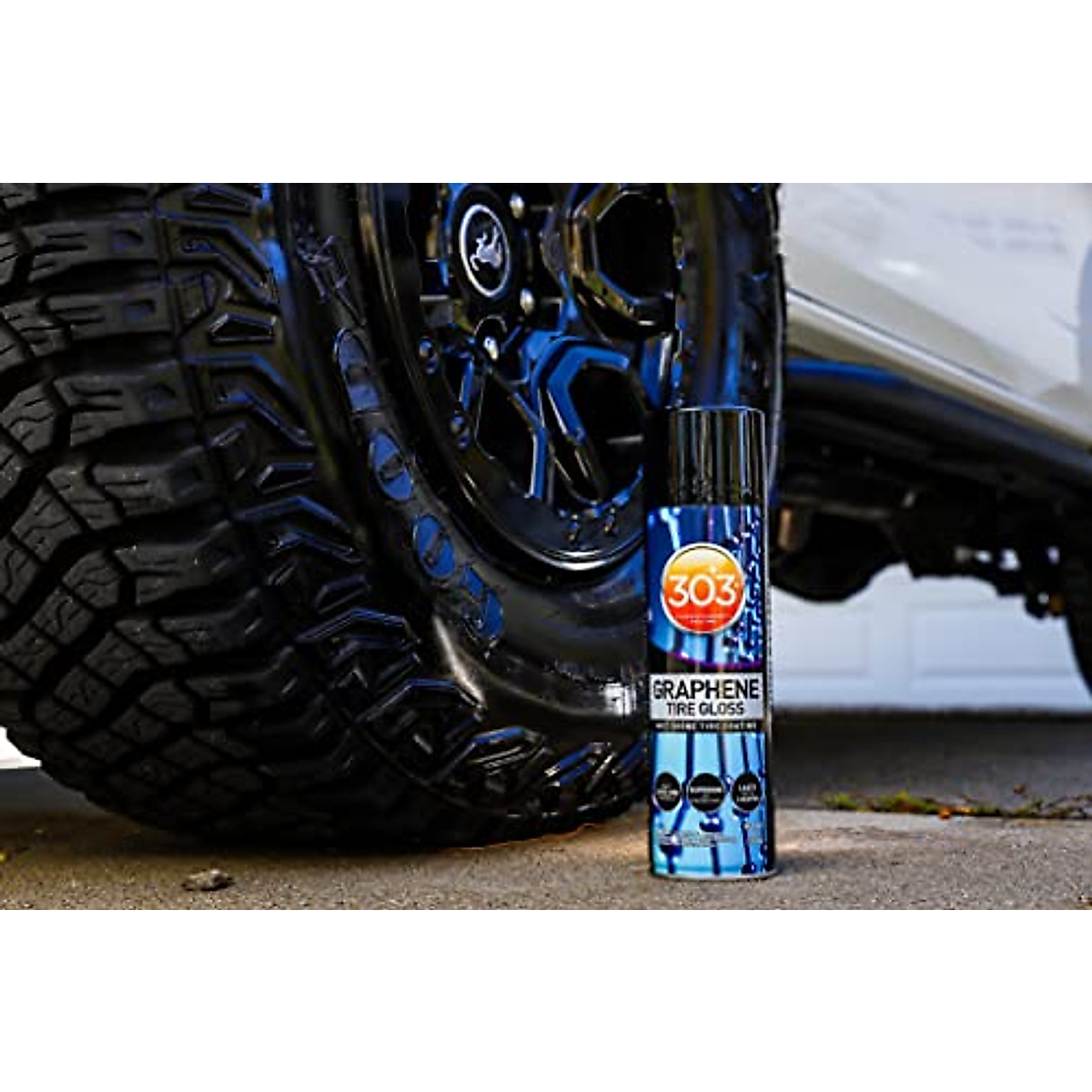 303 Products Graphene Tire Gloss – High Gloss Shine – UV Protection – Hydrophobic Spray Coating – Prevents Cracking and Dry Rot – 3 Months of Protection – 18 oz (30250)