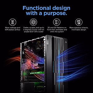 Lenovo 2023 IdeaCentre 5i Gaming Desktop PC, GeForce RTX 3060, Intel 12-Core i7-12700 12th Gen, 32GB RAM 3200MHz, 1TB PCIe SSD + 1TB HDD, 2 Year Warranty, Keyboard & Mouse, Ethernet, WiFi 6