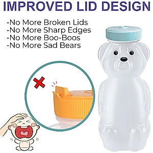 Honey Bear Straw Cups for Babies 1 pack, 8oz straw bear cup with improved safety lid design, honeybear baby cup straw, Leak-Proof & Food-Grade & BPA Free (AQUA)
