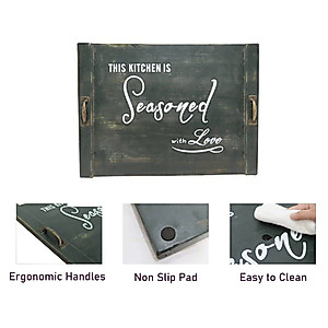 Gas Stove Burner Covers with Handles,LEKUAIJIA Electric Stove Burner Covers Made of Extra Thick Pine Wood, Handcrafted Cookware.