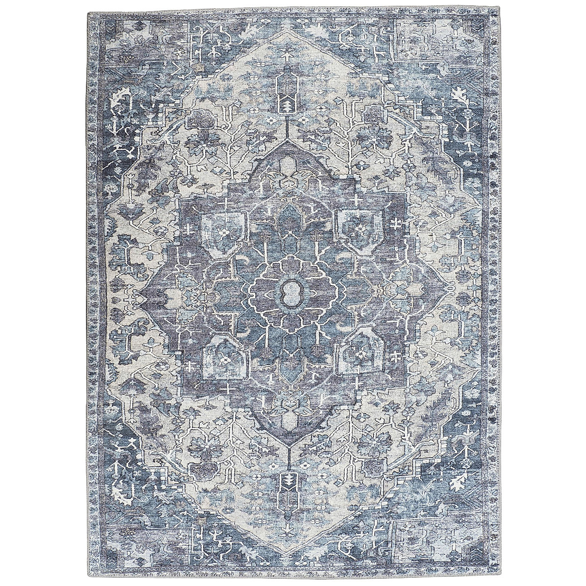 Bellini Rugs Machine Washable Rug with Non Slip Backing, Living Room Rug, Kitchen Area Rug, Pet Friendly Area Rugs, Throw Rugs for Entryway, Home Floor Decor, 4' x 6'