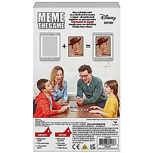 Spin Master Games Meme The Game, Disney Version Funny Cards Family Party Travel Activity, for Adults and Kids Ages 8 & Up