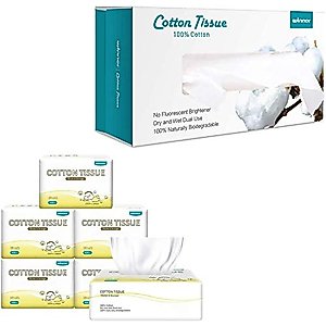 Winner 480 Counts Baby Wipes Plus 100 Counts Ultra Soft Facial Cotton Tissue Towel for Baby Sensitive Skin