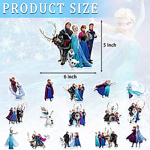 45 Pieces Frozen Hanging Swirl Decorations, Frozen Theme Foil Hanging Swirl Streams Ceiling Hanging Decorations for Kids Birthday Party Supplies