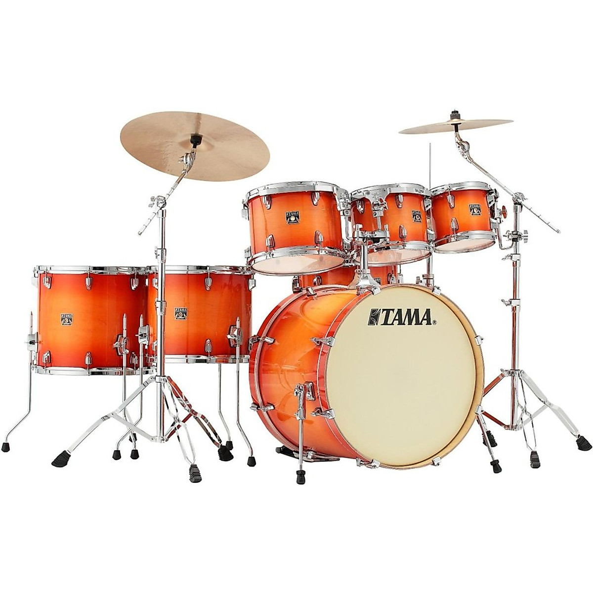 Tama Superstar Classic 7-Piece Shell Pack - Tangerine Lacquer Burst