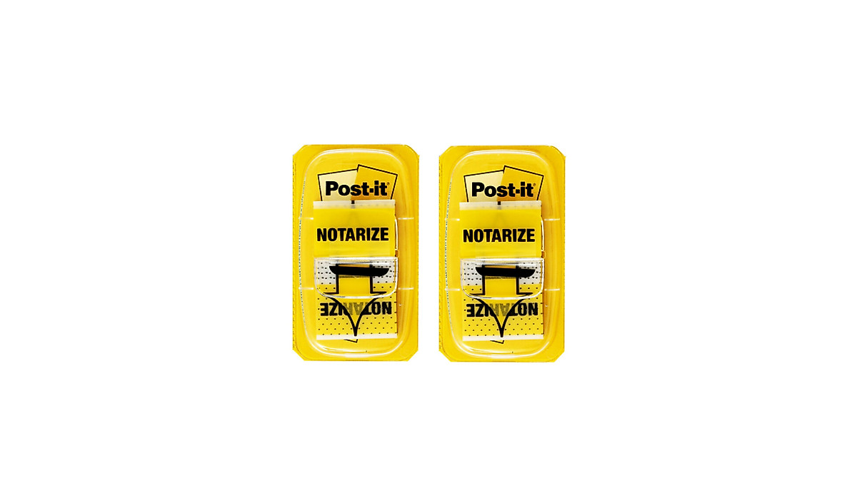 Post-it Notarize Flags - Fast, Secure Document Marking (50/Dispenser)