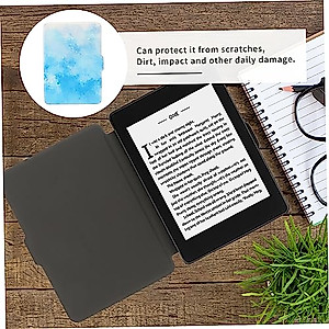 Hemobllo Ebook Case Ereaders Silicone Case E-Reader Ebook Leather Cover Ebook Reader Covers Faux Leather Silicone E-Reader Protective Cover Auto Wake Protective Case E-Reader Case Cartoon