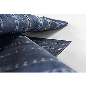 Novogratz by Momeni Bolt Polyester Denim Area Rug 9' X 12'